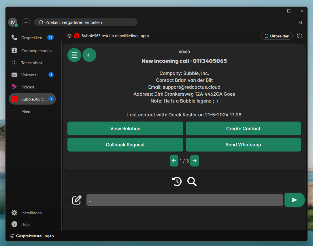 Bubble 365 | Webex App Hub
